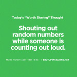 Random Number Shout | Shut Up I'm Talking