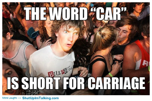 Car Is Short For Something?! | Shut Up I'm Talking